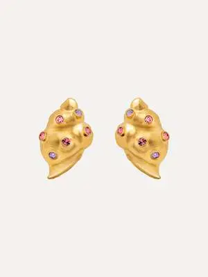 Oscar De La Renta Seashell Stud Earrings - One-color