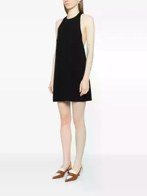 REFORMATION Avielle Halterneck Dress - Black
