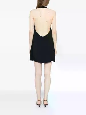 REFORMATION Avielle Halterneck Dress - Black