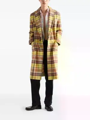Prada Plaid Trench Coat