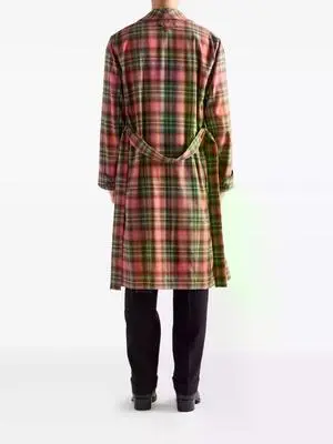 Prada Cotton Robe Single-breasted Coat