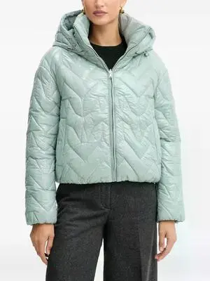 Patrizia Pepe Quilted-design Hooded Jacket