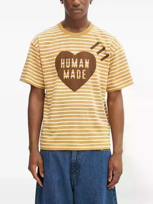HUMAN MADE Striped Heart Graphic T-shirt