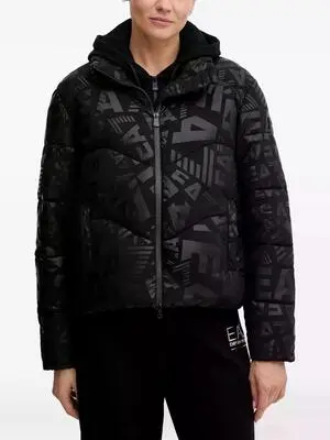 Emporio Armani Monogram-print Puffer Jacket