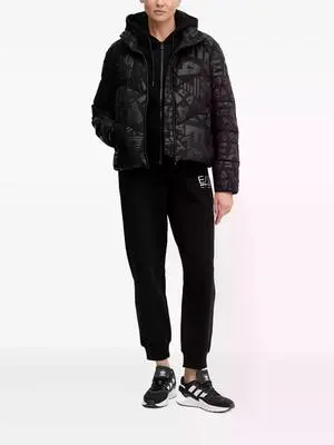Emporio Armani Monogram-print Puffer Jacket