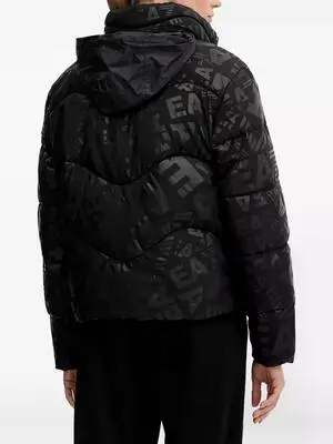 Emporio Armani Monogram-print Puffer Jacket