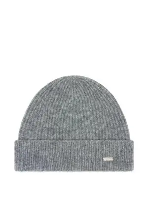 TOM FORD Logo-plaque Beanie - Grey