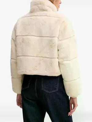 SAVE THE DUCK Zip Faux-fur Jacket