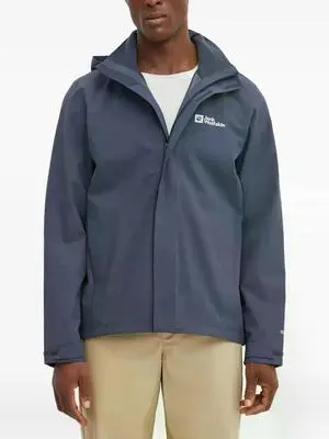 JACK WOLFSKIN Trailtime Hooded Zip-fastening Performance Jacket