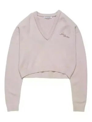 Acne Studios V-neck Embroidered Sweater
