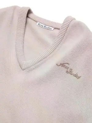 Acne Studios V-neck Embroidered Sweater