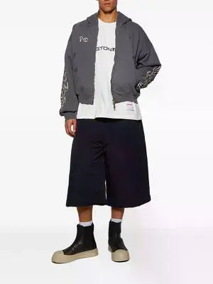 PDF Belt-loop Knee-length Shorts