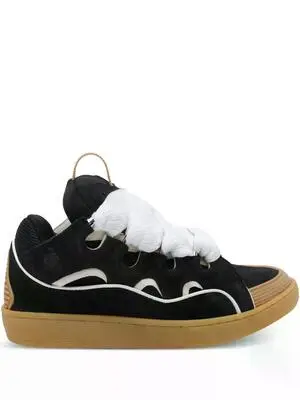 LANVIN Curb Lace-up Sneakers - Black