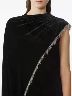 LANVIN Draped Embellished Dress