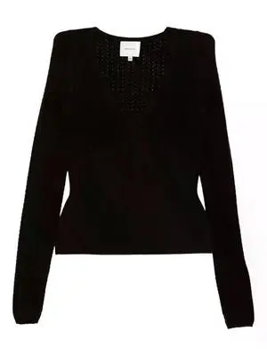 REFORMATION Krista V-neck Ribbed Knit Top
