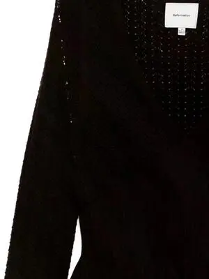 REFORMATION Krista V-neck Ribbed Knit Top