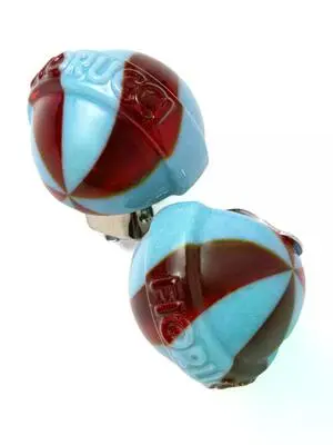 Fiorucci Striped Sphere Earrings