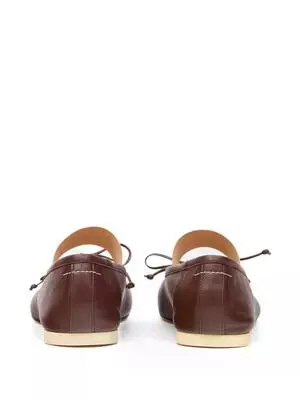 MAISON MARGIELA Nappa Leather Ballet Flats With Numeric Elastic Strap