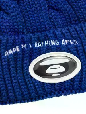 A BATHING APE Aape * Cable-knit Beanie