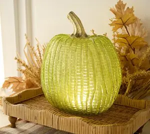 VALERIE PARR HILL As Is 11' Illuminated Textured Pumpkin Valerie - One-color