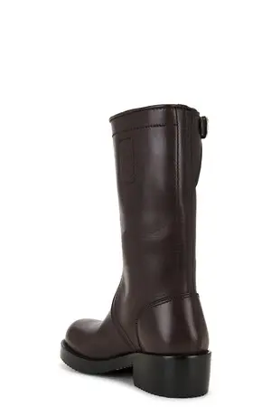Dries Van Noten Moto Boot - Dark Brown