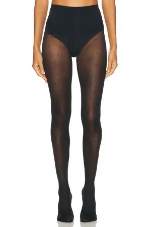 Swedish Stockings Doris Dot Tights - Black