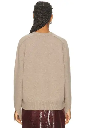 RÓHE Cape V Neck Wrap Jumper