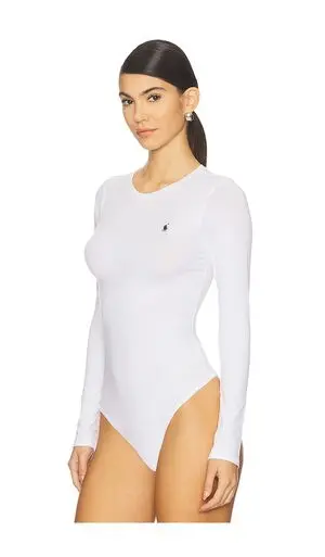 Polo Ralph Lauren Long Sleeve Bodysuit - White Cloud