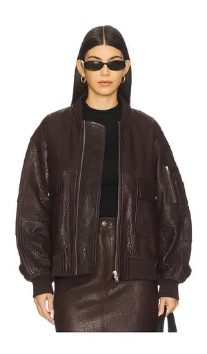 IVY OAK Lara Leather Bomber