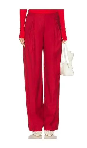 Blumarine Twill Wide Leg - Lipstick Red