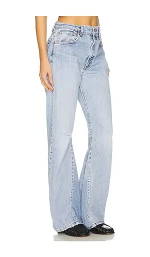 ALIGRACE Vintage Girlfriend Utility Jeans
