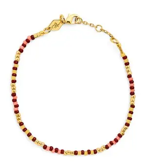 Anni Lu Gold-plated Bundoran Bracelet - Red