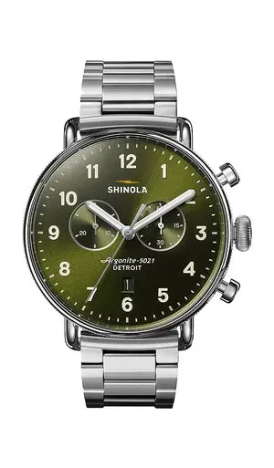 Shinola Canfield Chronograph 43mm - Dark Olive