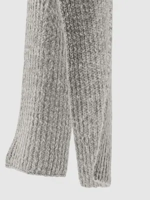 REISS Woolpack Rib-knit Marl Scarf With Wool