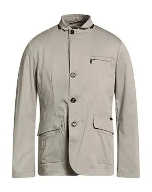 MOORER Jacket In Cotton, Polyamide, And Elastane - Grey