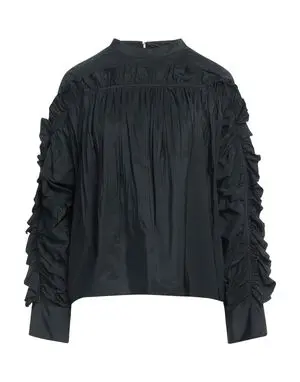 JIL SANDER Ruched Taffeta Top