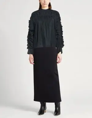 JIL SANDER Ruched Taffeta Top