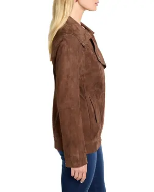 NIC+ZOE Suede Snap Jacket