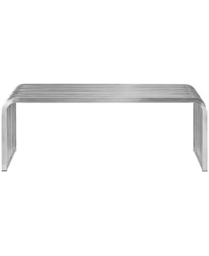 MODWAY Pipe 47 Stainless Steel Bench
