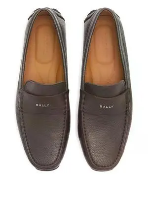 Bally Pilot Leather Loafers