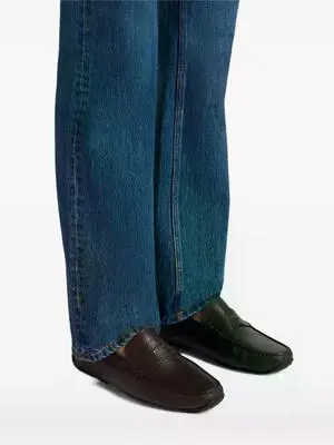 Bally Pilot Leather Loafers