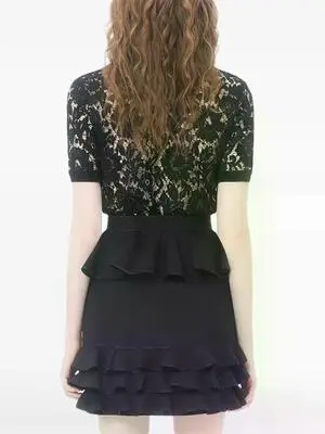 Valentino Garavani Cotton And Lace Top