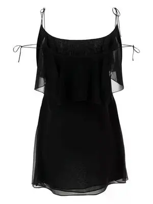 Saint Laurent Ruffled Detail Dress