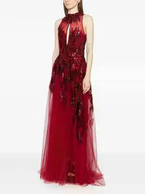 SAIID KOBEISY Beaded Gown