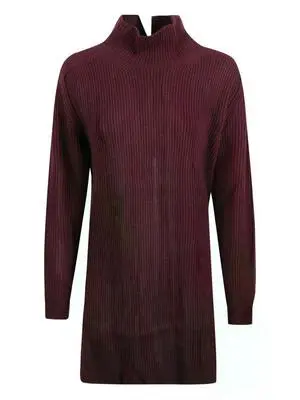 DONDUP Ribbed Turtleneck Dress