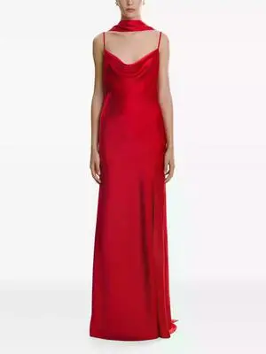 LITA COUTURE Eline Sleeveless Maxi Dress - Red