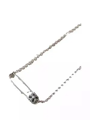 Chrome Hearts Safety-pin Pendant Chain Necklace