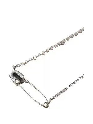 Chrome Hearts Safety-pin Pendant Chain Necklace