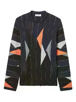 KIKO KOSTADINOV Geometric-pattern Button Cardigan
