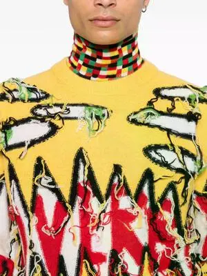 CHARLES JEFFREY Guddle Loverboy Logo Sweater